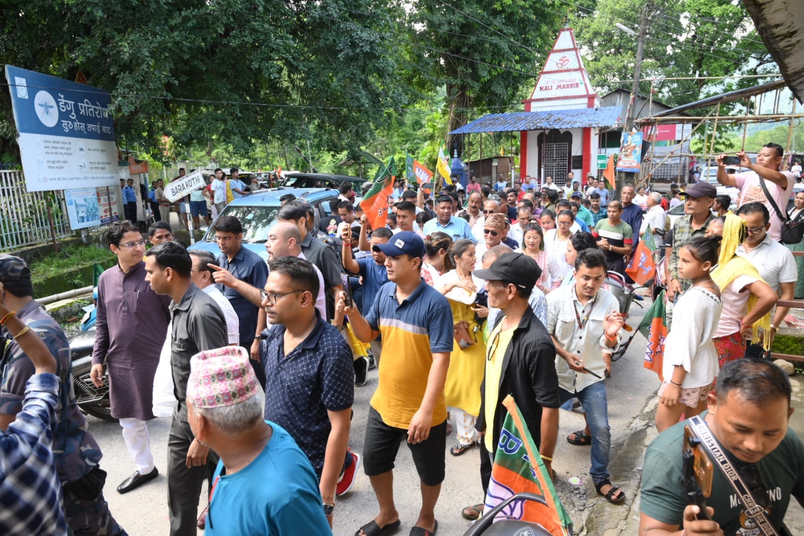 Darjeeling MP Raju Bista visits Chenga-Panighatta-Nirpania region
